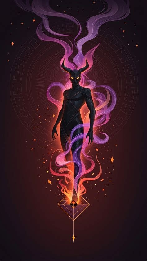 Free Rising Demon Silhouette Image Demon Silhouette Illustration