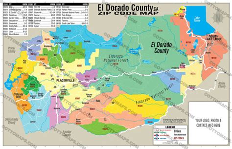 El Dorado County Zip Code Map Otto Maps El Dorado County Zip Code Map Otto Maps