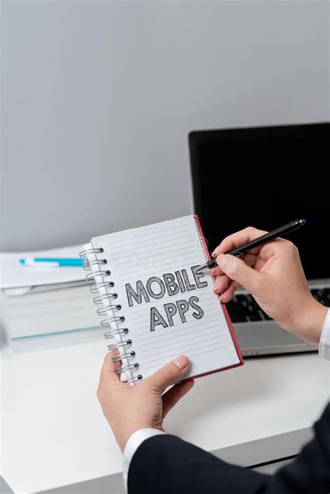 Text Caption Presenting Mobile Apps Business Approach A Software