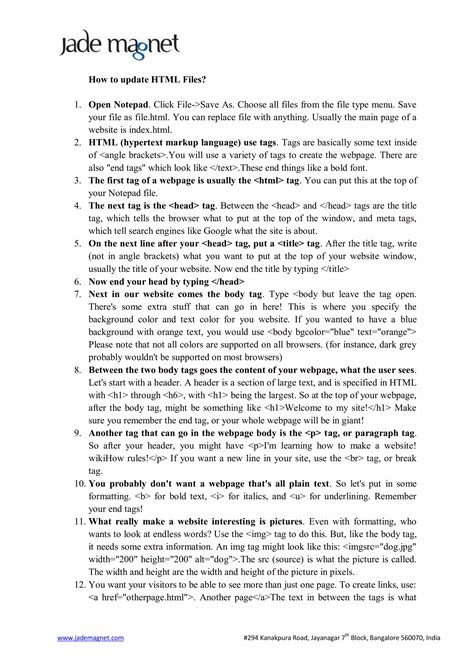 How To Update Html Files Pdf How To Update Html Files Pdf