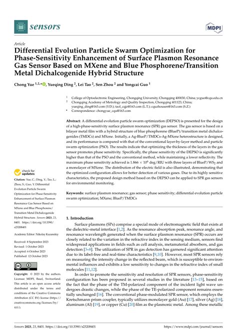 Pdf Differential Evolution Particle Swarm Optimization For Phase