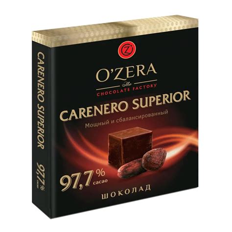 Горький Шоколад Carenero Superior 97,7% какао, в кубиках | O'Zera | 90г ...