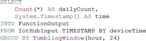 You Create An Azure Stream Analytics Job That Has The Following Query Exam4training
