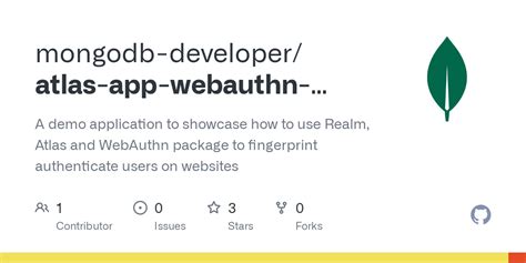 Github Mongodb Developeratlas App Webauthn Fingerprint Auth A Demo
