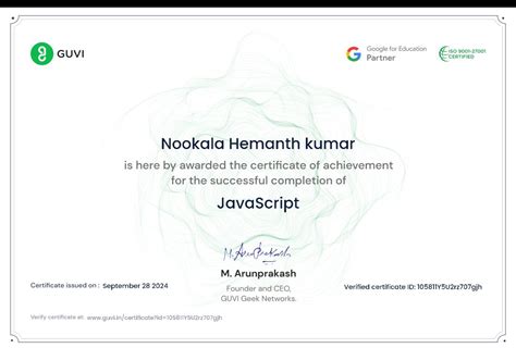 Hemanth Kumar Nookala On Linkedin Hello Folks I Have Obtained Another