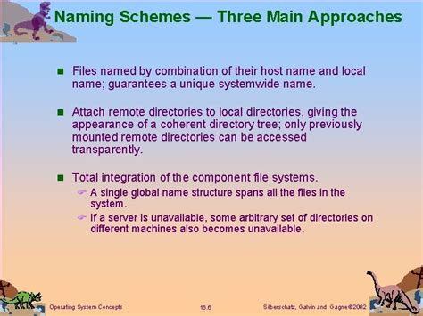 Chapter 16 Distributedfile Systems N Background N Naming