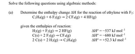Solved Solve The Following Questions Using Algebraic Chegg