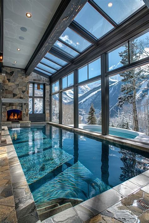 Aspen Indoor Pool Room Indoor Pool House Indoor Pool Design Pool Houses