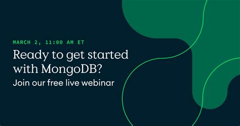 Mongodb On Linkedin Join Us On Wednesday 32 At 11am Est To Learn