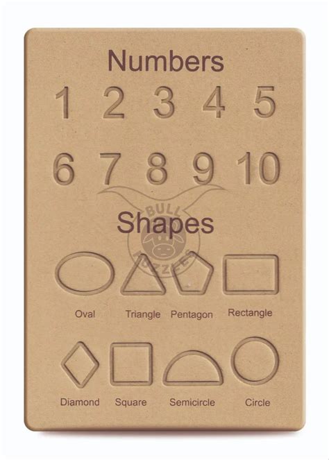 Kraft Colour English Numbers And Shapes Writing Practice Board Size X Cm In Sivakasi