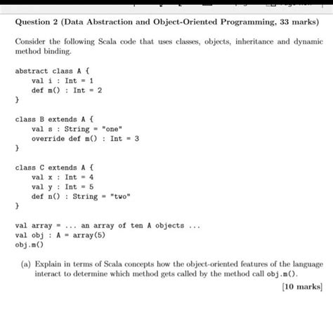 Solved Question 2 Data Abstraction And Object Oriented