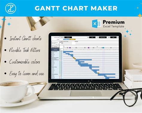 gantt chart maker excel template project planner excel task manager