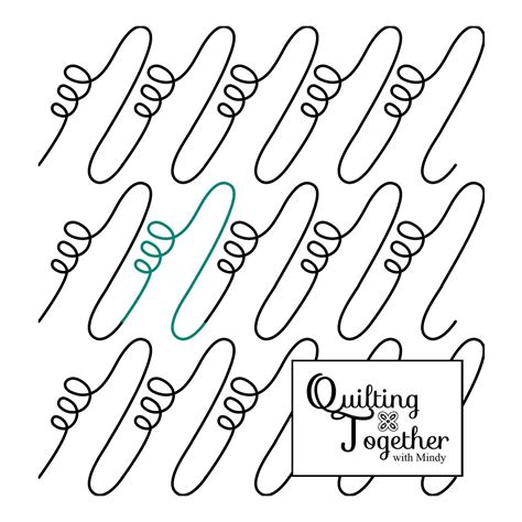 squiggle wiggle longarm quilting digital design for edge to edge e2e and pantograph — quilting