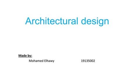 Model Based Software Architectures Ppt