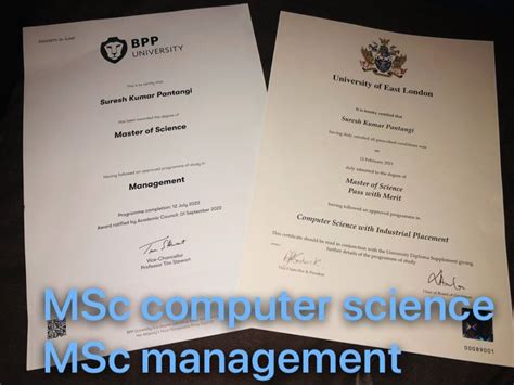 Msccomputerscience Mscmanagement Management University