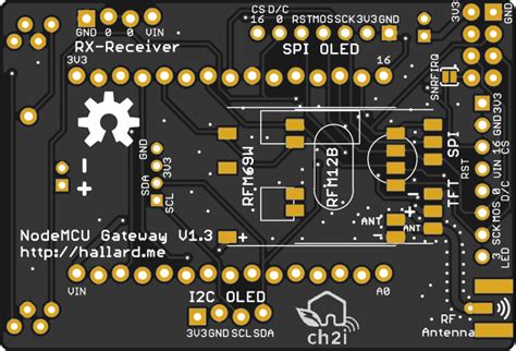 Github Hallardnodemcu Gateway Nodemcu Esp8266 Rf Gateway And Display Board