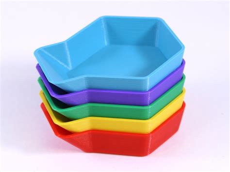 3 Stackable Board Game Token Tray With Funnel And Optional Card Slot Game Piece Holder Stocking