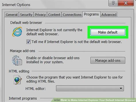 How To Make Internet Explorer Your Default Internet Browser