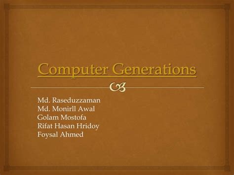 Computer Generations Powerpoint Slide PPTX Desktops Computing