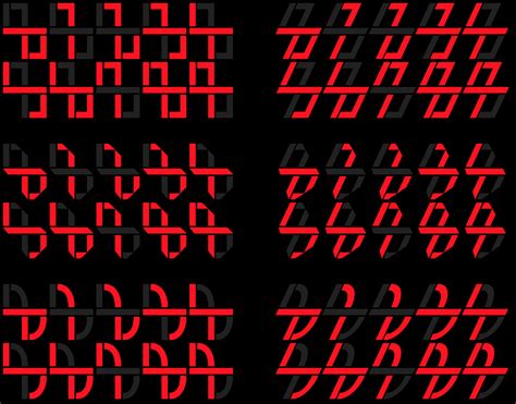 5 Segment Display That Is Simple And Consistent No Vestigial