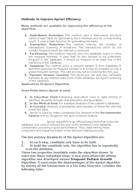 Methods To Improve Apriori Efficiency 3 1 Hash Based Technique This Method Uses A Hash Based