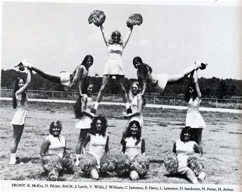 1976 East Carteret High Cheerleaders Carteret County Nc Sports