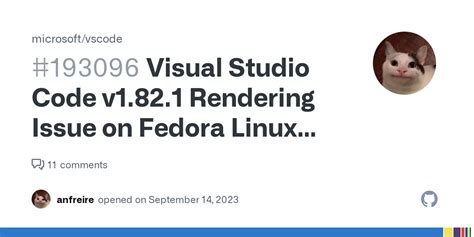 Visual Studio Code V Rendering Issue On Fedora Linux Issue Microsoft Vscode