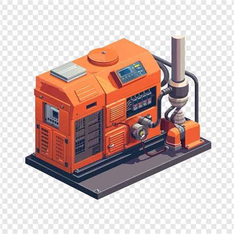 Orange Generator Machine Industrial Power Equipment Premium Ai