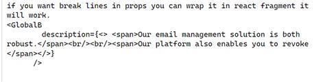 Reactjs React Text Prop Linebreak Stack Overflow