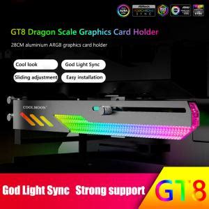 Coolmoon GT V ARGB Multi Interface Synchronous Horizontal Graphics Card Bracket Martview