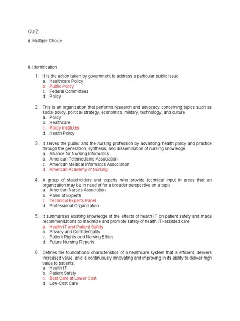 Quiz Ni Pdf Health Informatics Nursing