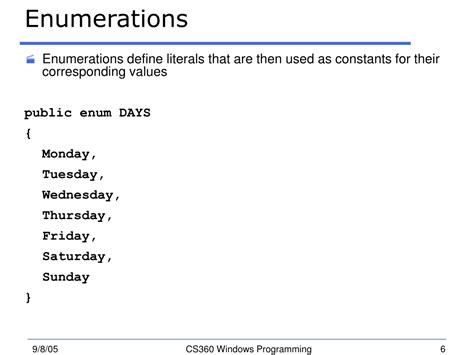 Ppt C Programming Fundamentals Interfaces Enumerations Boxing And Unboxing Powerpoint