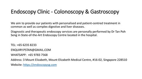 Ppt Colonoscopy Procedure Endoscopy Clinic Colonoscopy