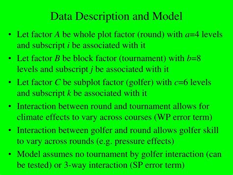 PPT Univariate Split Plot Analysis PowerPoint Presentation Free Download ID