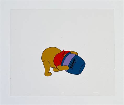 Original Walt Disney Color Model Cel From Winnie The Pooh And A Day For