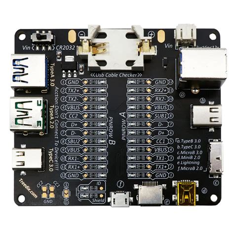 Treedix Usb Cable Data Line Test Board Usb Cable Checker Data Wire Charging Test Card Type C