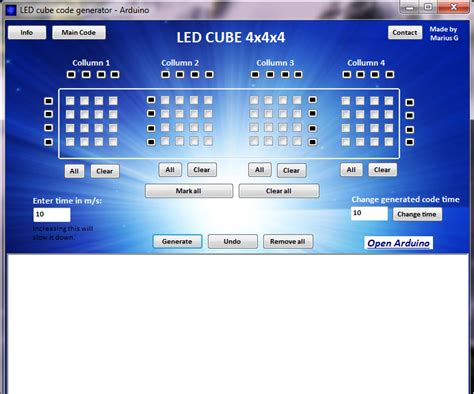 Led Cube Code Generator 4x4x4 Arduino With Pictures Instructables