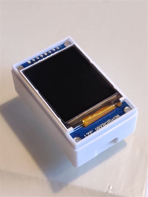 Case For Esp8266 D1 Mini And 177 Tft By Jukkat Download Free Stl