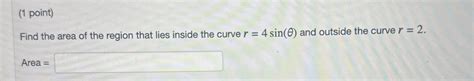 Solved 1 ﻿pointfind The Area Of The Region That Lies