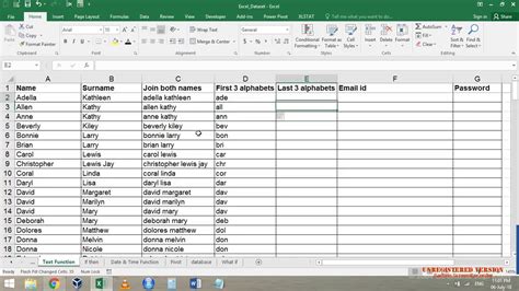 Flash Fill In Excel 2016 Youtube