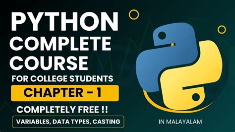 Introduction To Programming Variables Data Types Casting In Python Chapter 1 Python Course