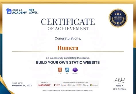 Here Html Css Bootstrap Nxtwave Ccbp Ccbpians Humera Pinjari