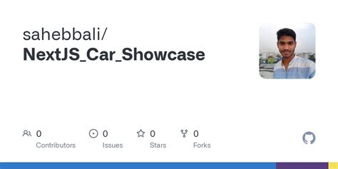 Github Sahebbalinextjscarshowcase