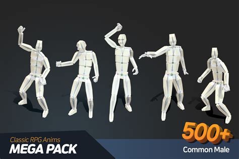 Rpg Animation Mega Pack [common Male] 3d Animations Unity Asset Store