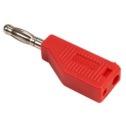Truconnect Mm Stackable Plug Red Rapid Electronics