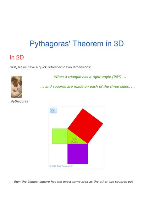 Solution Pythagoras Theorem Pythagoras Theorem Statement Studypool