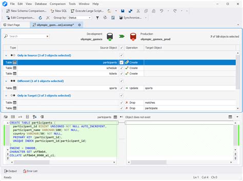 View Comparison Result