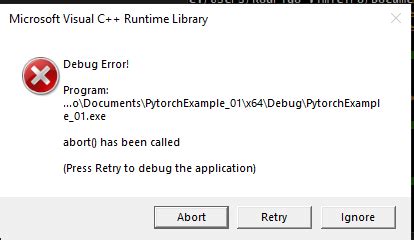 Libtorch 1 12 1 Crashes On Debug Mode Under Windows Issue 83291