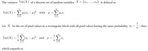 优化图像处理中均值和方差计算图像方差 Csdn博客