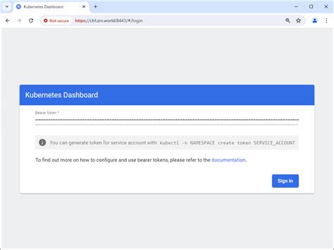 Ubuntu 2404 Kubernetes Enable Dashboard Server World